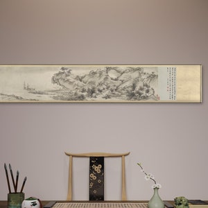 Extra Long Horizontal Narrow Landscape Art Print, Long Wall Art, Long ...