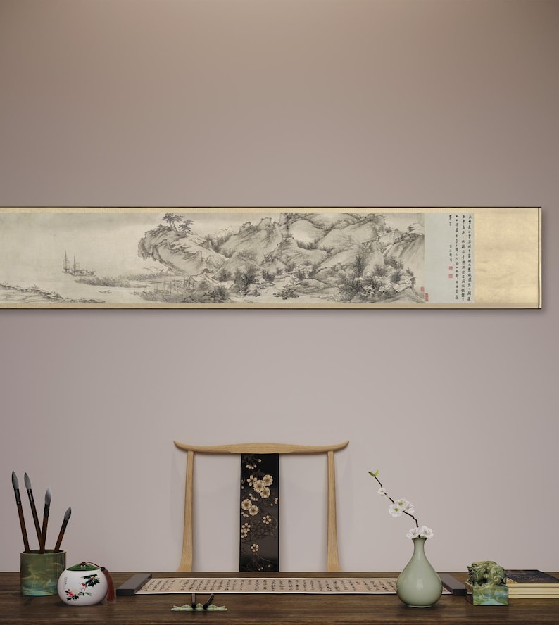 Extra Long Horizontal Narrow Landscape Art Print Long Wall - Etsy