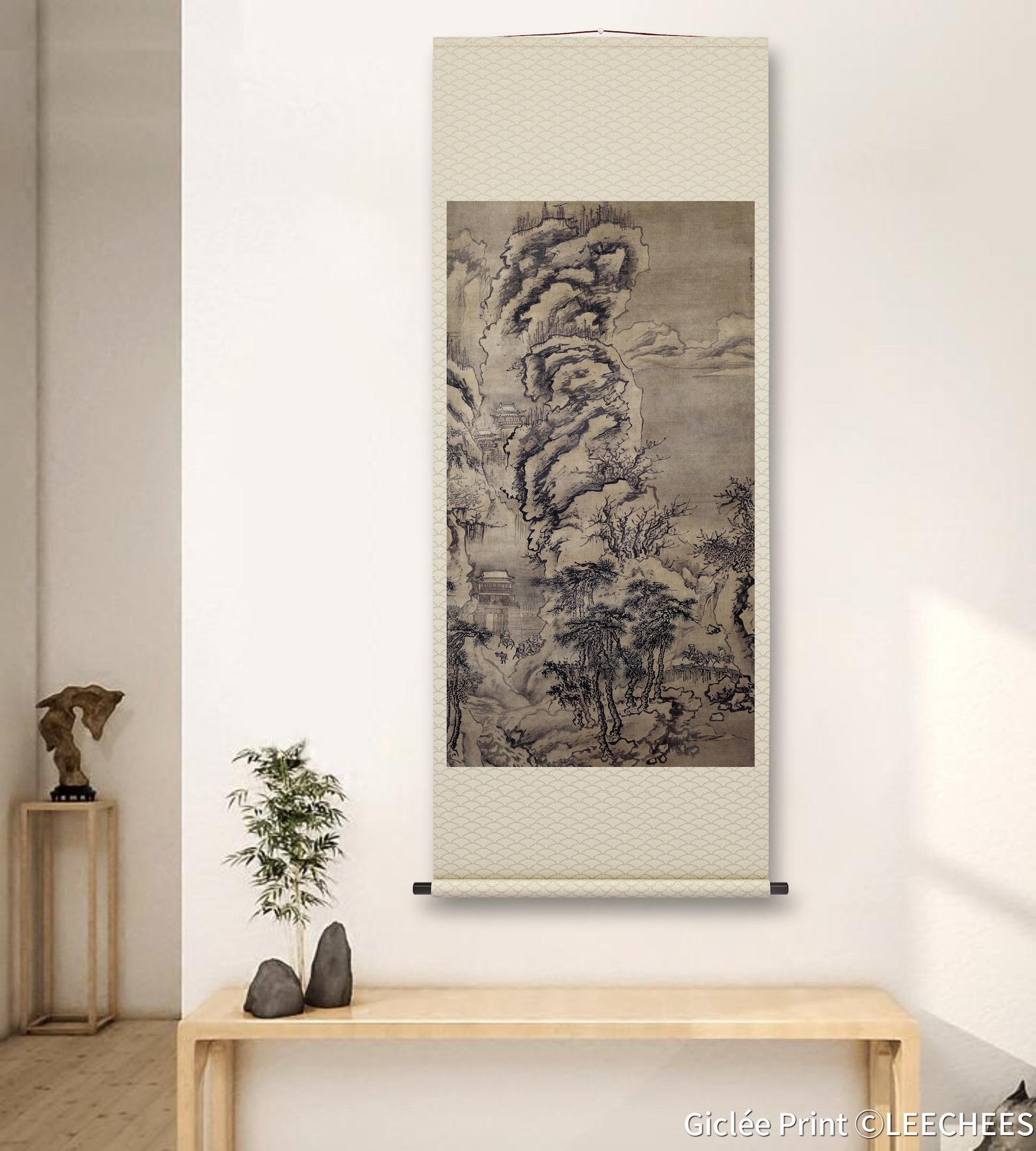 Classic Chinese Traditional Mountain Landscape Painting, Unframed ...