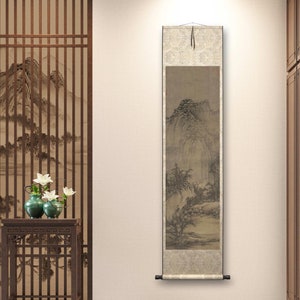 Stream Mountain Lanruo Temple, Ju Ran's Masterpiece, Chinese Antique ...