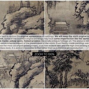 Classic Chinese Traditional Mountain Landscape Painting, Unframed ...