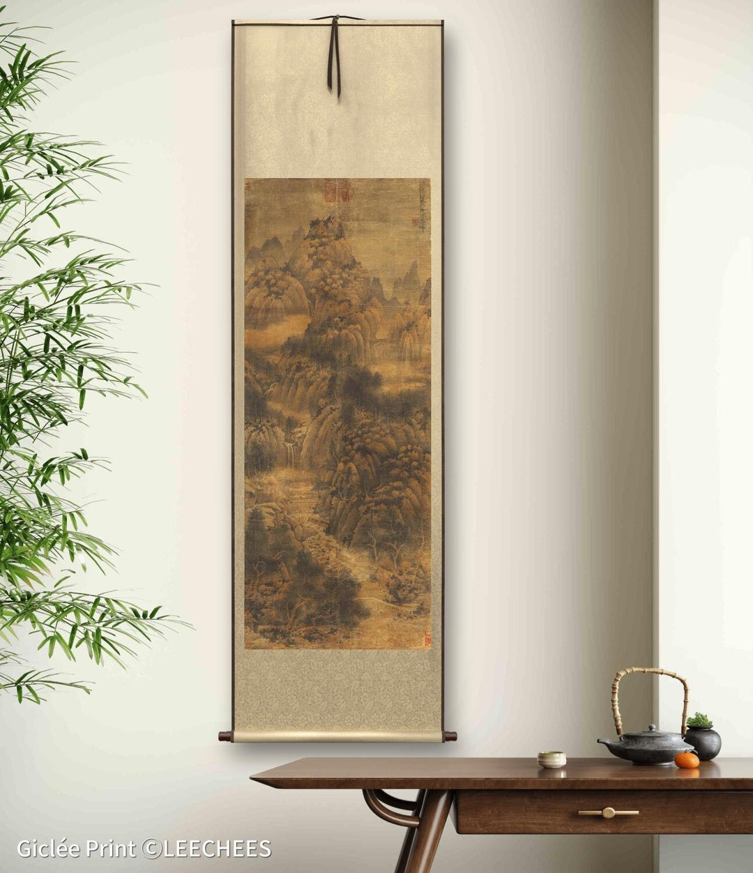 Lush Forests and Layered Peaks, Ju Ran's Masterpiece, Antique Chinese ...