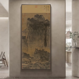 Travelers Among Mountains and Streams by Fan Kuan, (谿山行旅圖 范宽), Song ...