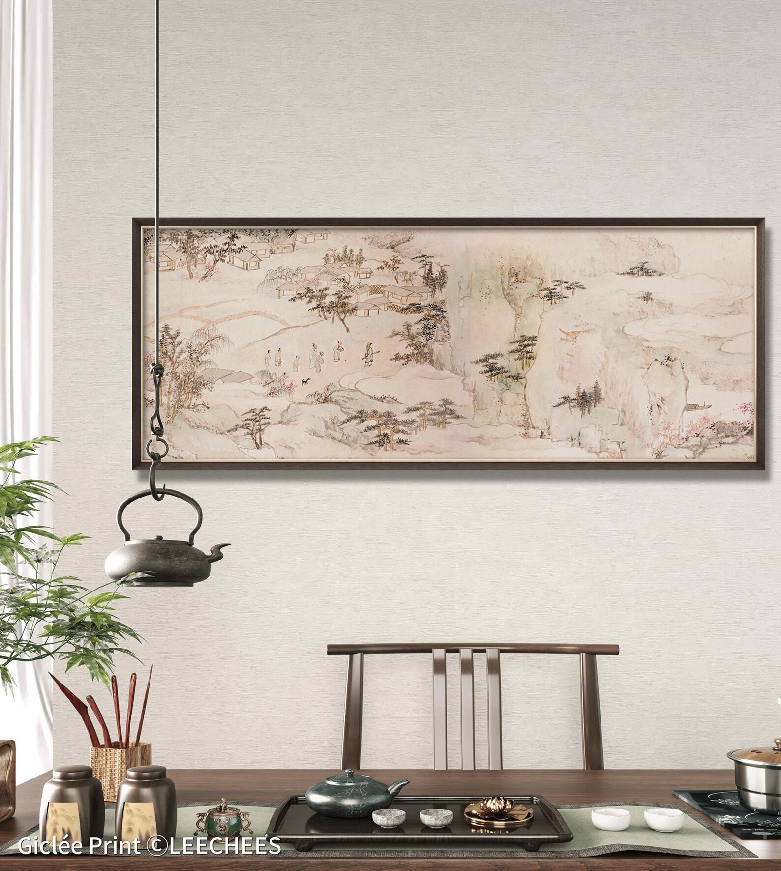 Peach Blossom Spring, Qing Dynasty Chinese Landscape Painting, Shan ...