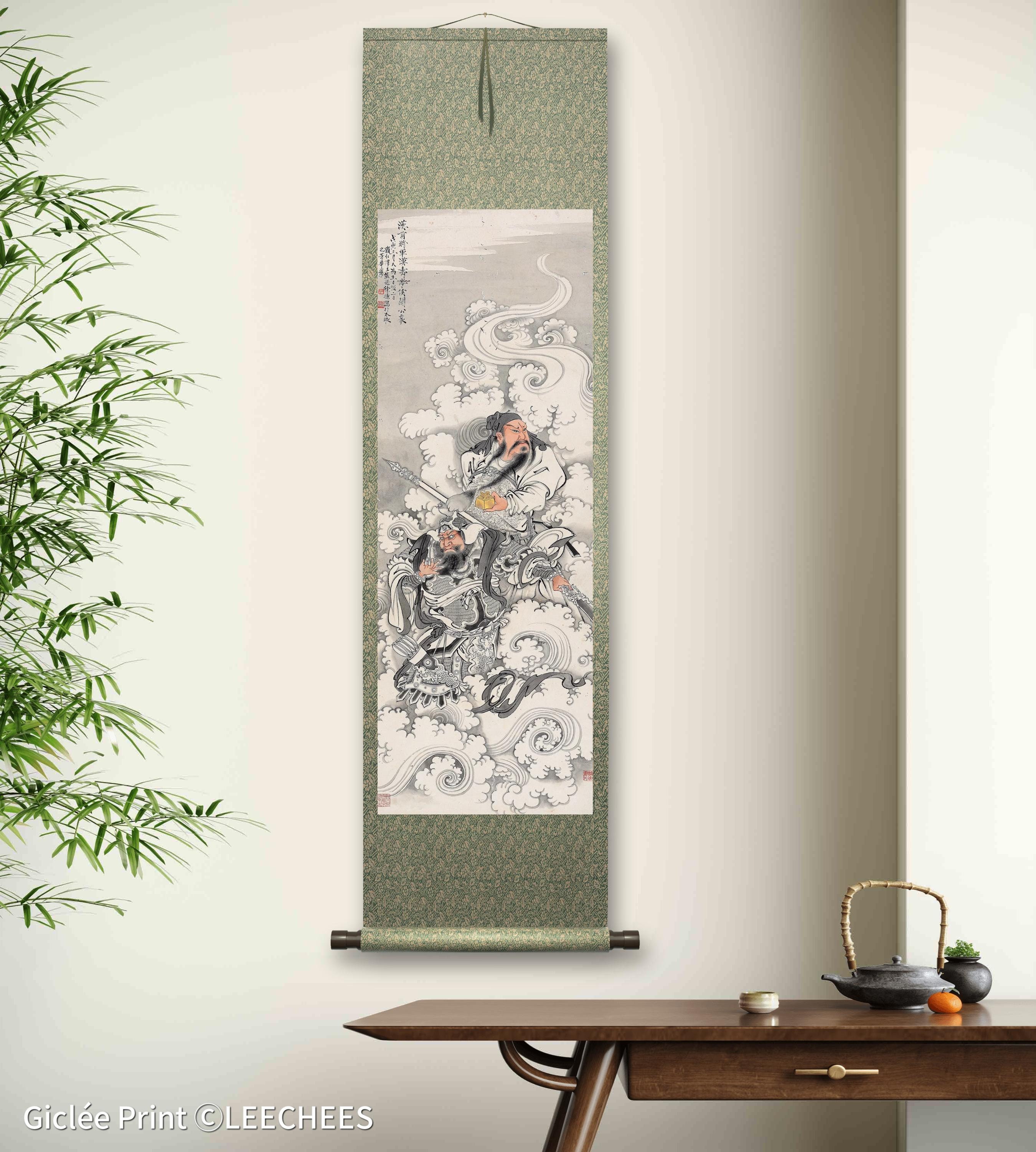 The Chinese Traditional Meticulous Portrait Painting of Guan Yu/lord ...