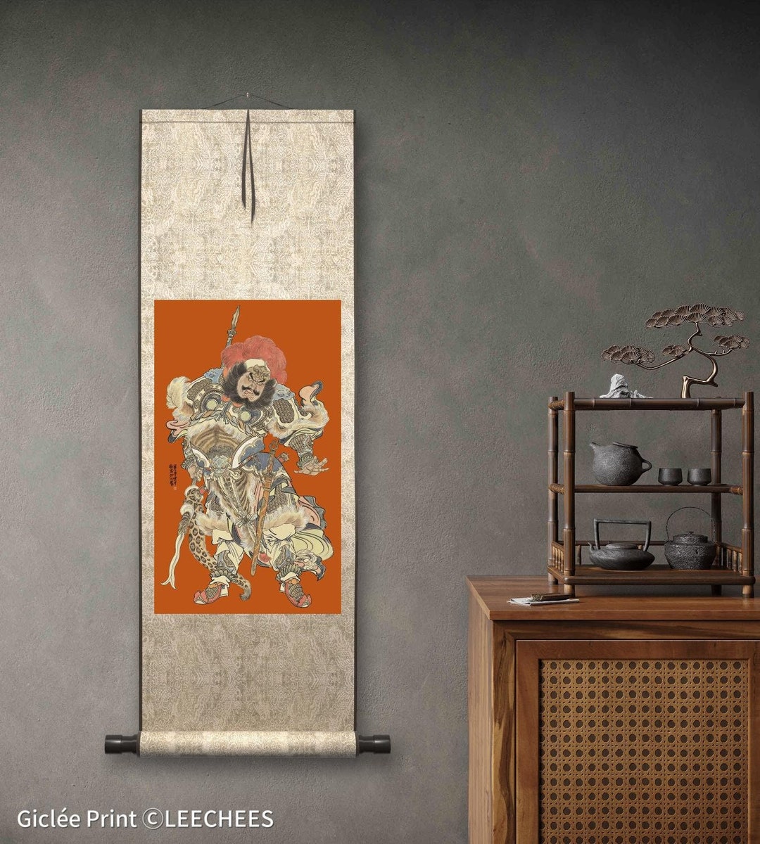 Chinese Legendary Figure - Zhang Fei, Traditional Chinese Painting ...