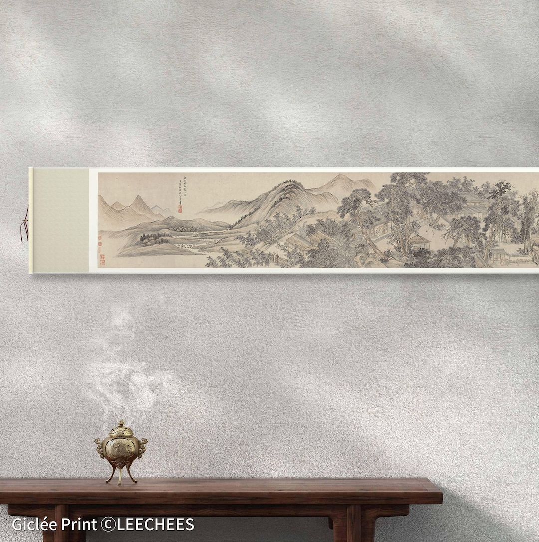 Long Scroll of Chinese Literati Landscape Art, Wang Hui, Chinese ...