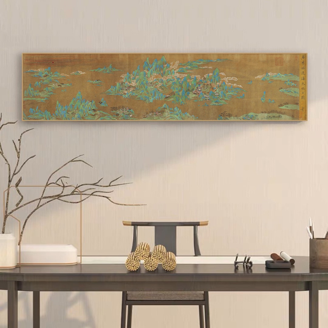 Welcoming the Rising Sun at Sea by Li Zhao Dao, Tang Dynasty Antique ...