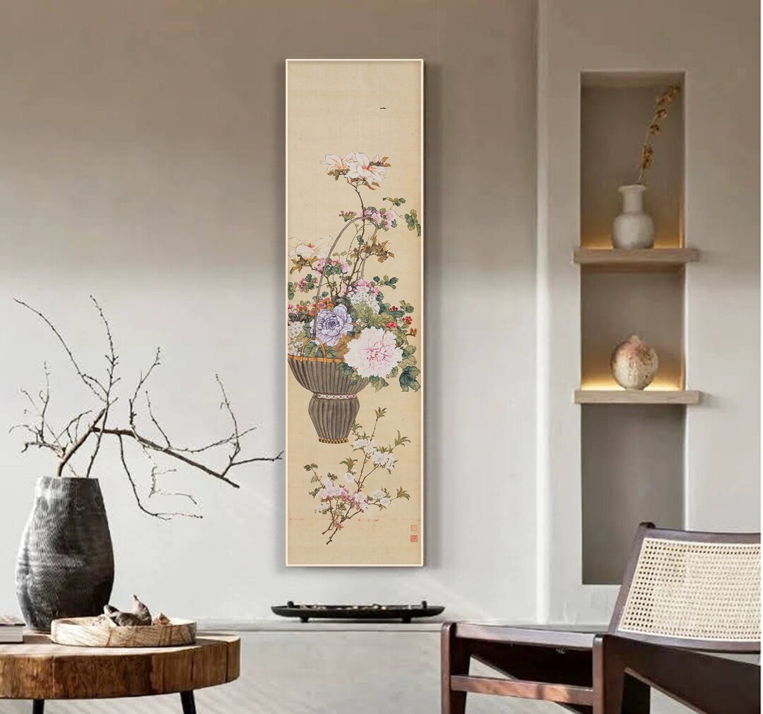 Chinese Traditional Boneless Flowers Art, Handcrafted Silk Hanging ...