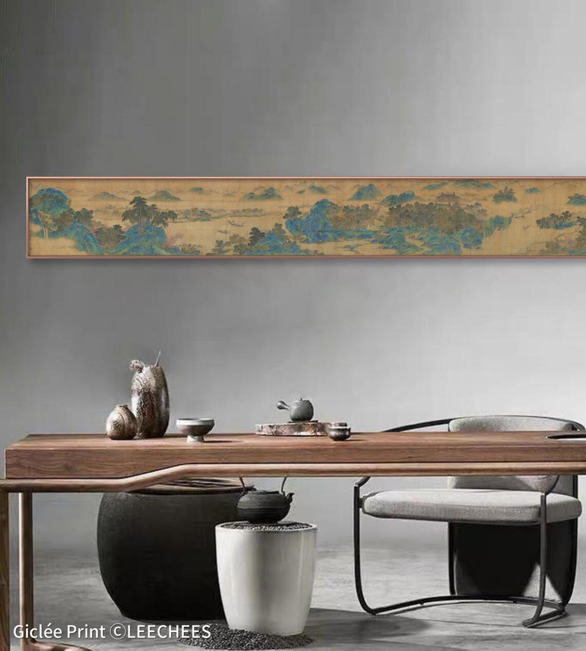 Clear Haze of Spring Mountains, Qiu Ying, Ming Dynasty, Shan Shui Long ...
