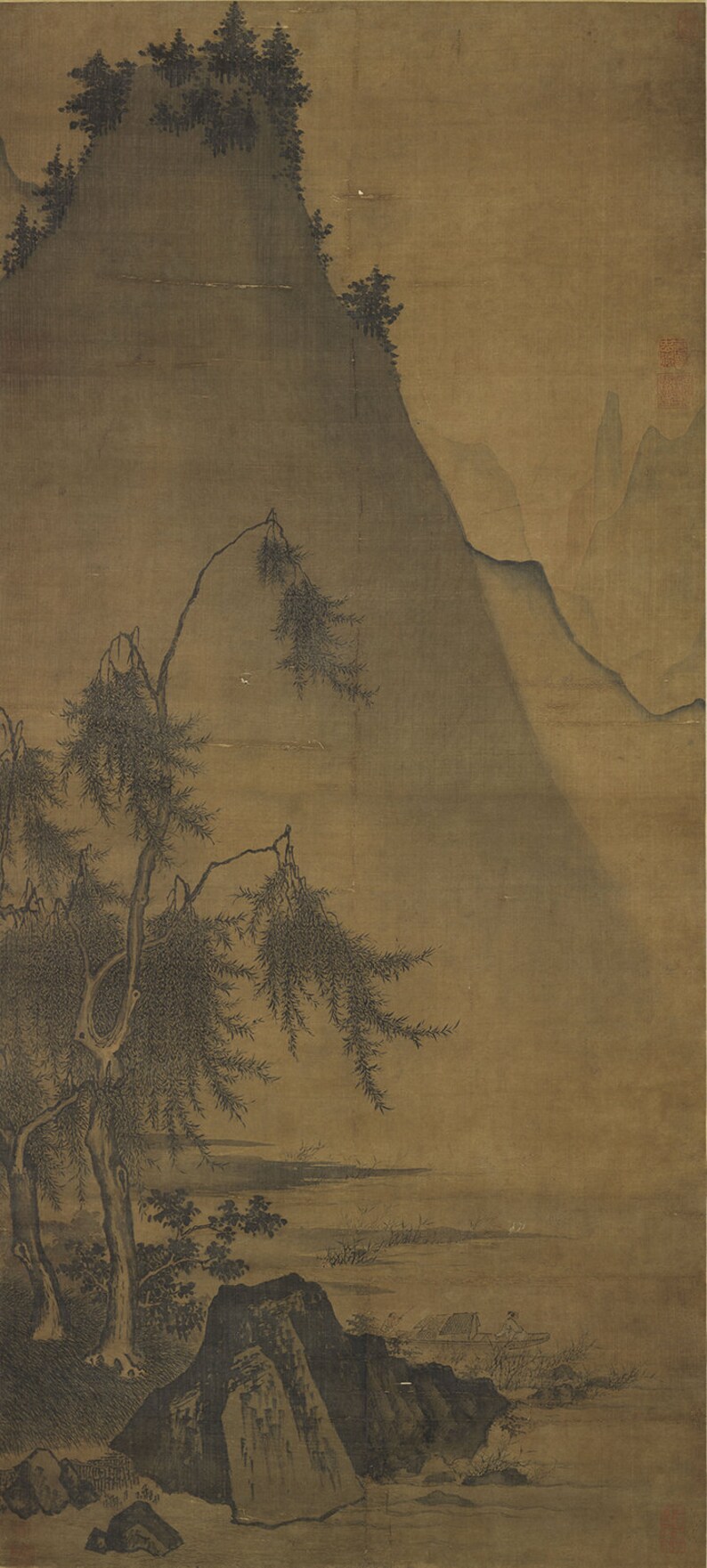 Returning Boat by Xia Gui, Southern Song Dynasty, Antique Masterpiece ...