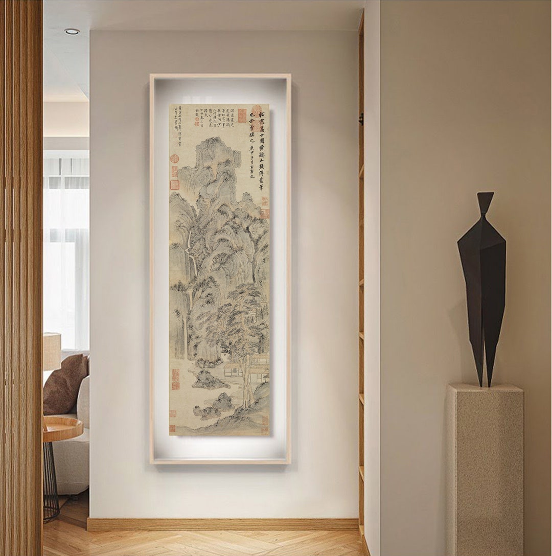 Chinese Antique Literati Painting Ancient Landscape Painting - Etsy