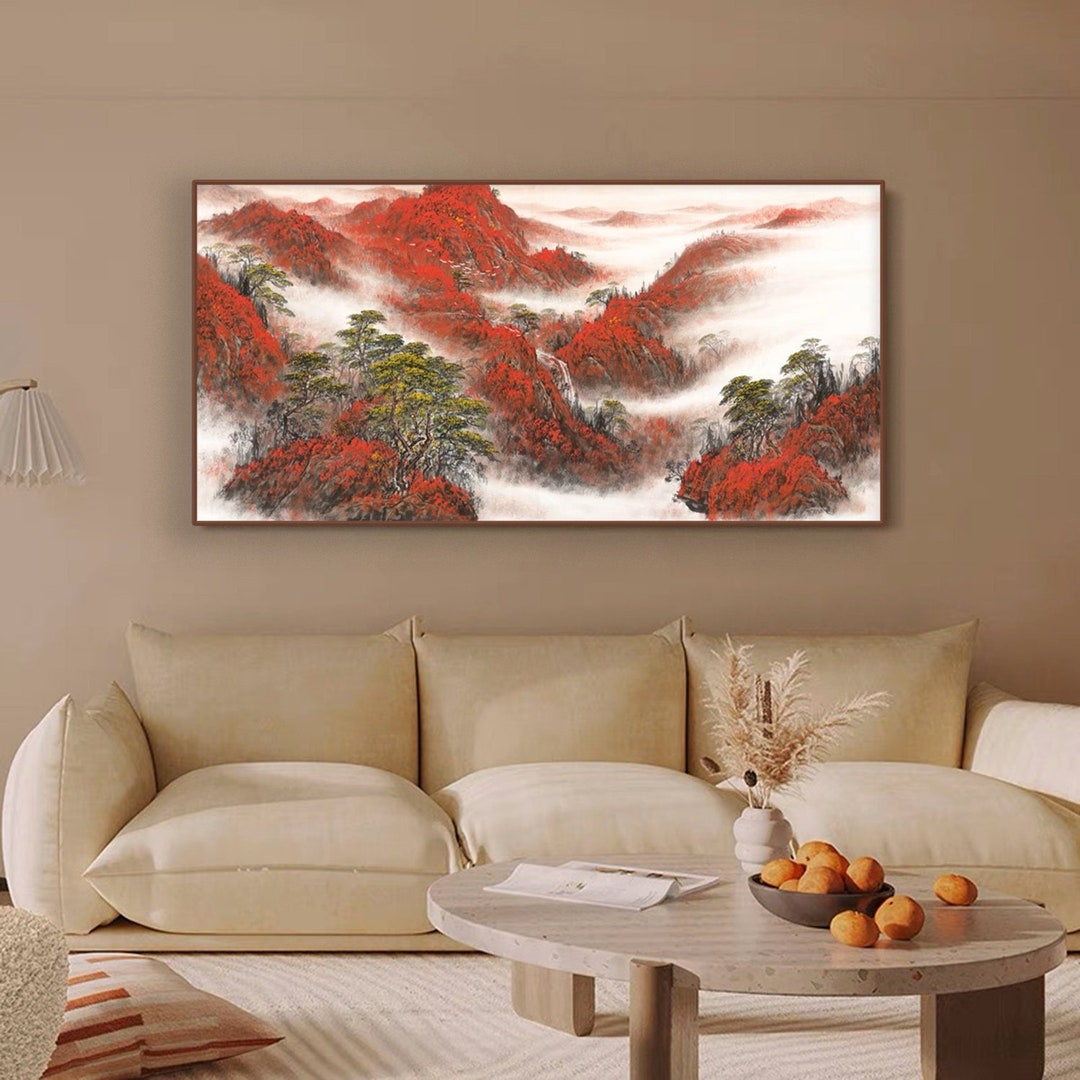 Good Luck is at the Doorstep, Feng Shui Landscape Painting Blessing ...