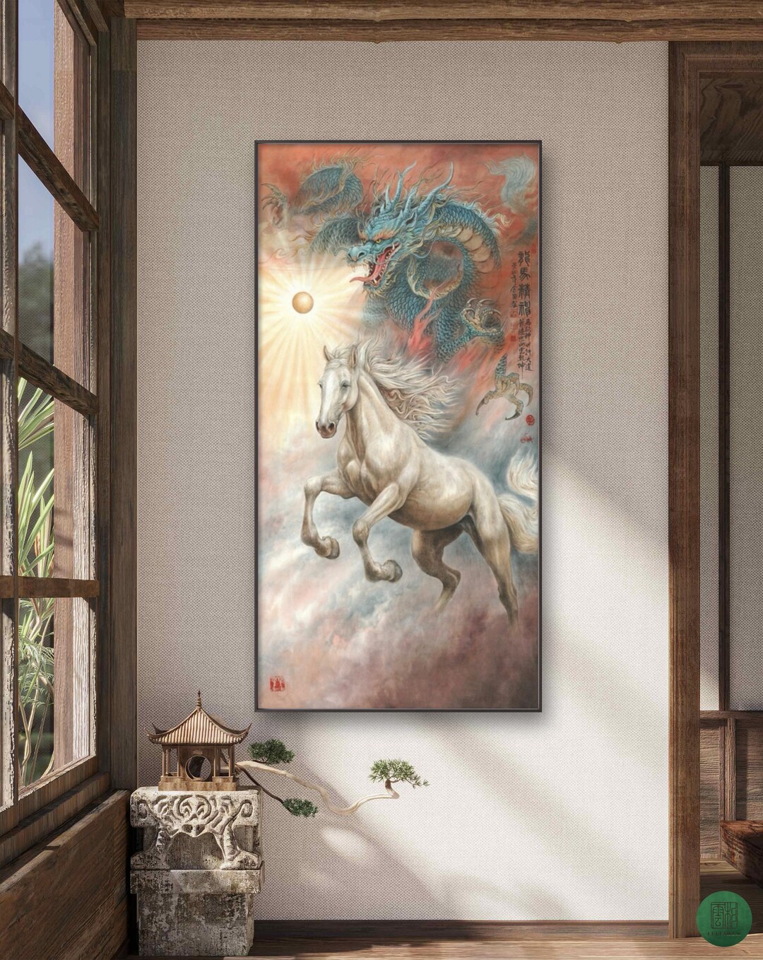 Dragon and Heavenly Horse – Chinese Giclée Wall Art by Chen Niangang ...