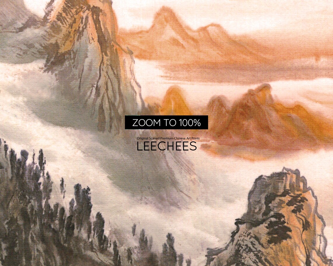 Large Long Horizontal Taishan Mountain Painting Mount-tai - Etsy