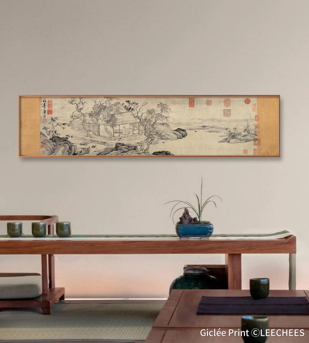 Chinese Ancient Literati Painting, Unframed Giclee Fine Art Print, Ink ...