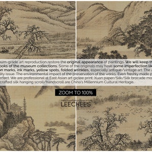 Long Scroll of Chinese Landscape Painting, Wang Hui, Well-know Ancient ...