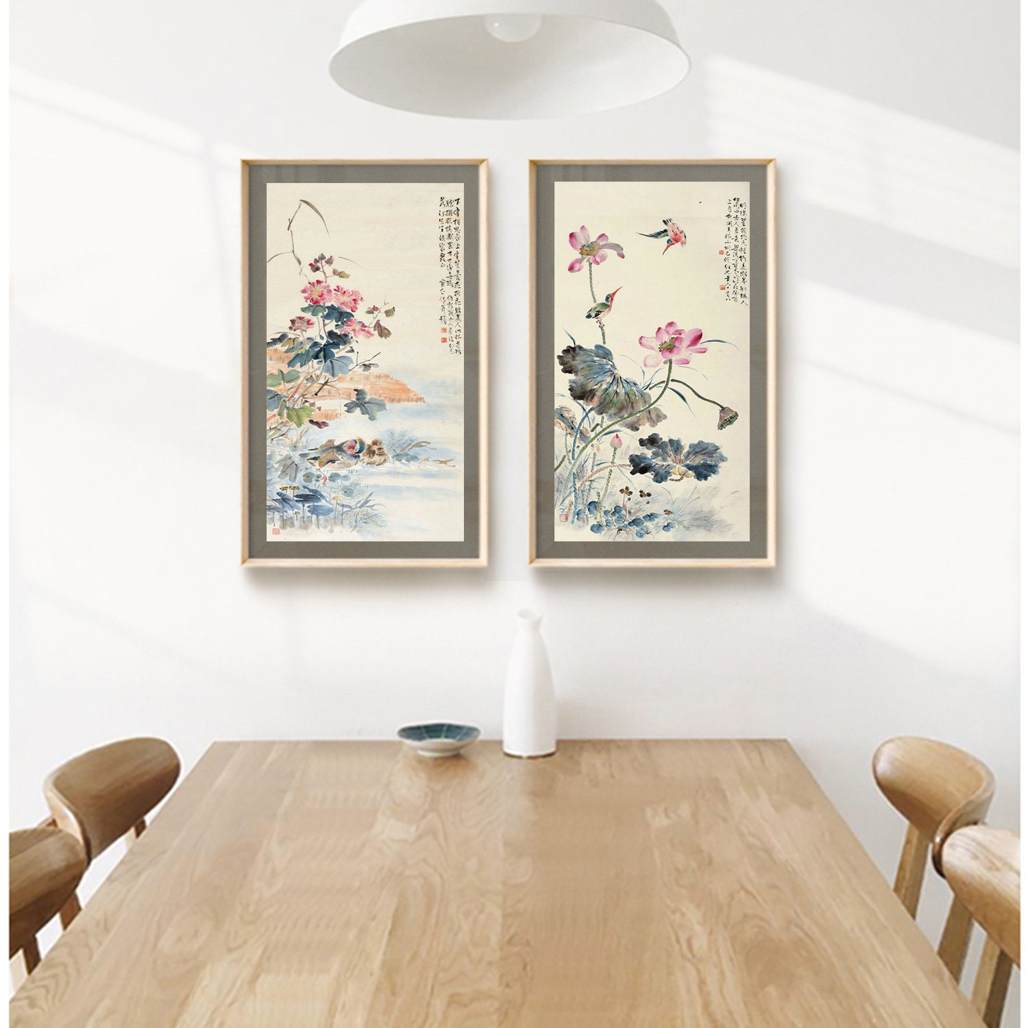 Chinese Bird-and-flower Painting High Quality Print, Boneless Flowers ...