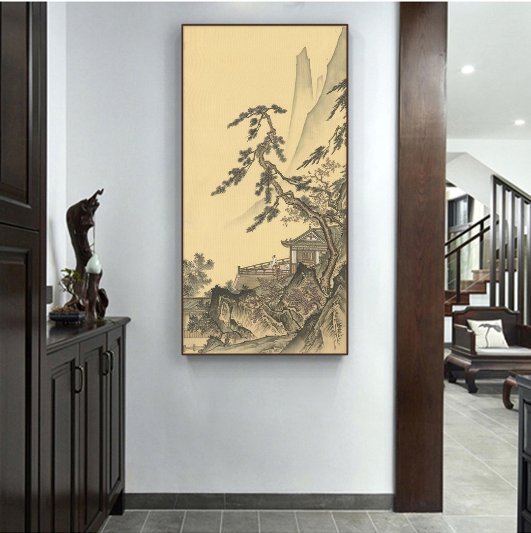 Ancient Chinese Literati Painting, Vintage Taste Silk Painting, Art ...