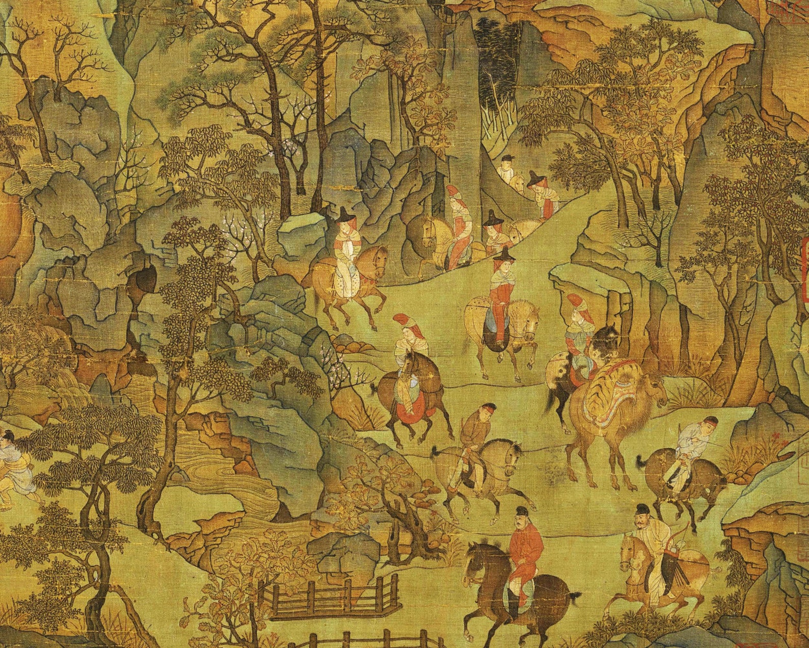 Horizontal Chinese Ancient Landscape Painting Giclee Print - Etsy