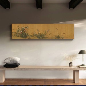 Long Scroll of Chinese Botanic Wall Art, Art Print, Five Dynasties ...