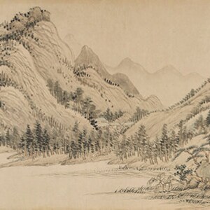Dwelling in the Fuchun Mountains, Wang Hui, Antique Shan Shui Painting ...