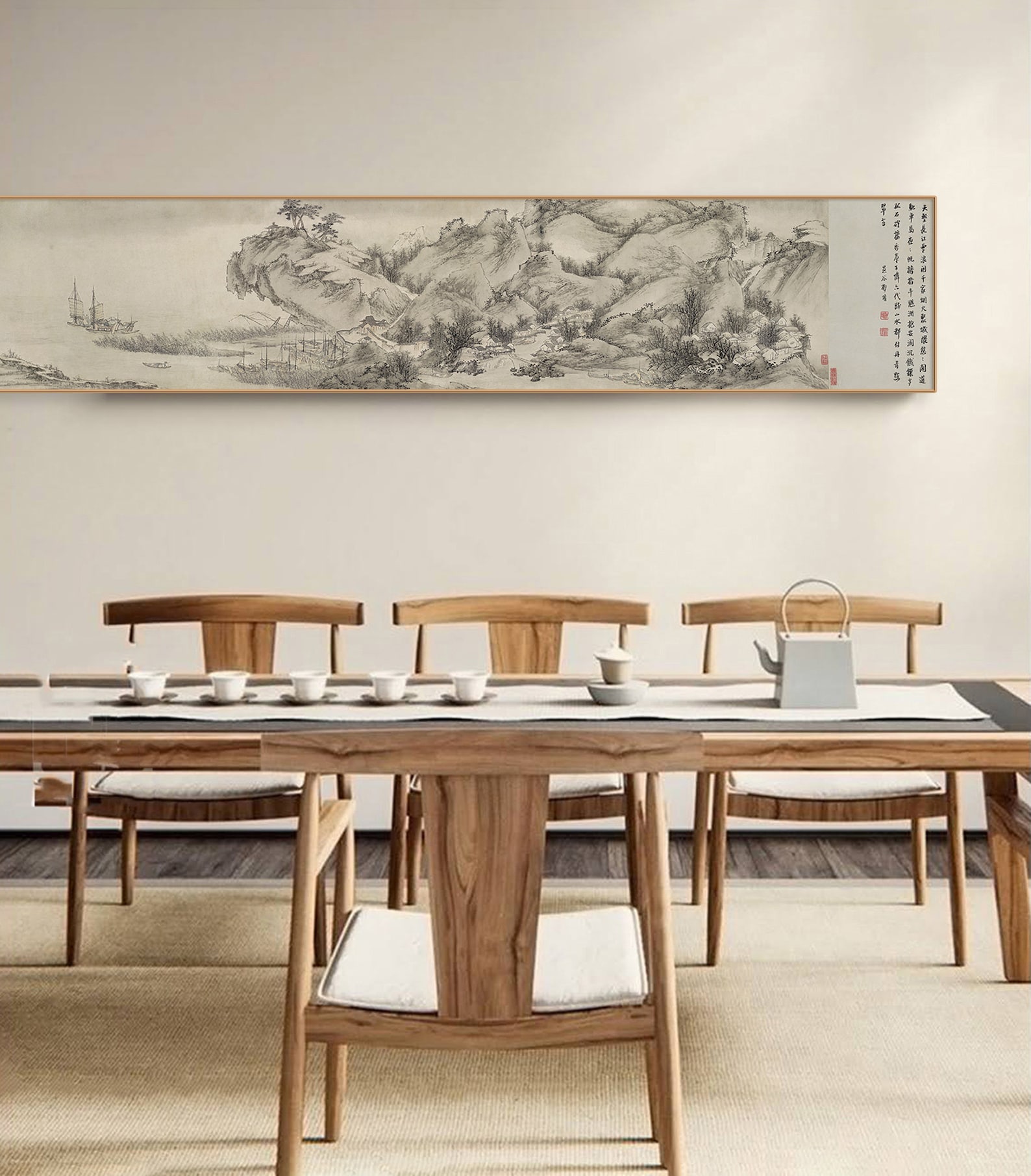 Extra Long Horizontal Narrow Landscape Art Print, Long Wall Art, Long ...