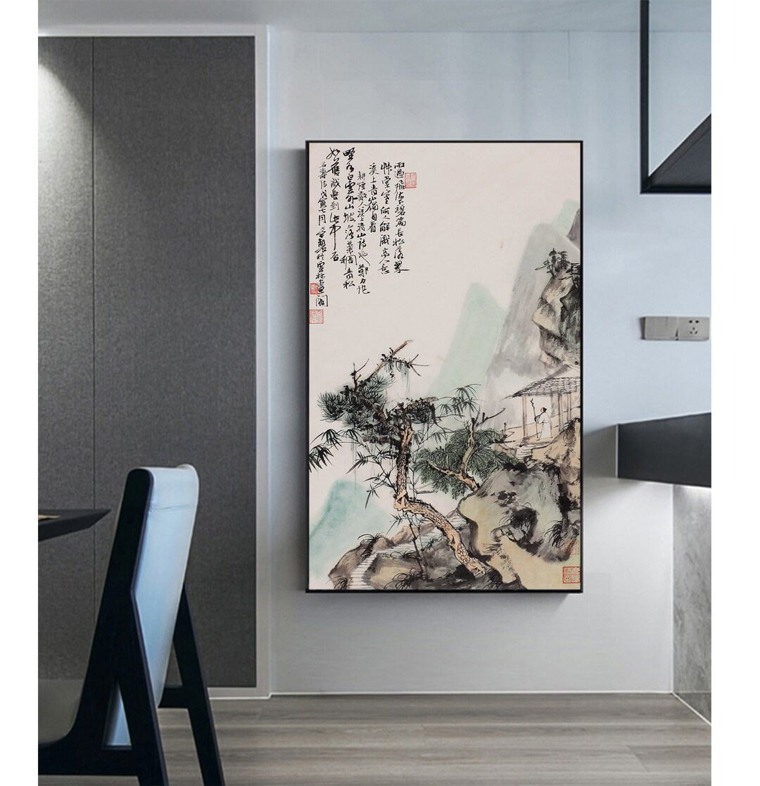 Waterfalls After the Rain, by Zheng Li, Chinese Ancient Landscape ...