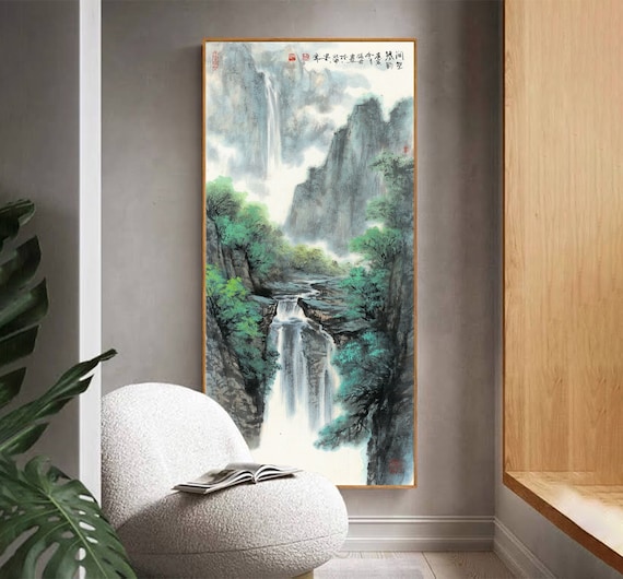Chinese Watercolor Landscape