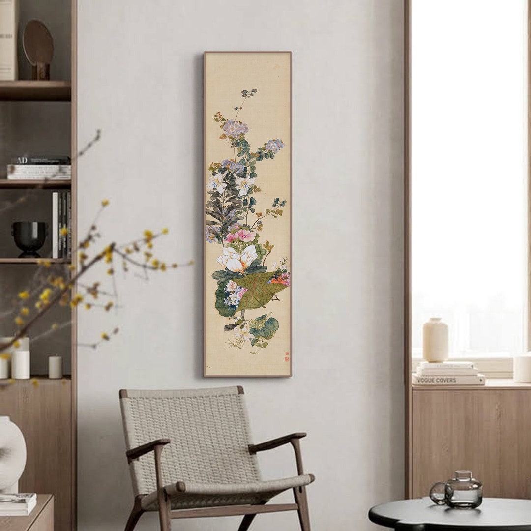 Four Seasons Flowers Fine Art Print, Chinese Traditional Boneless ...