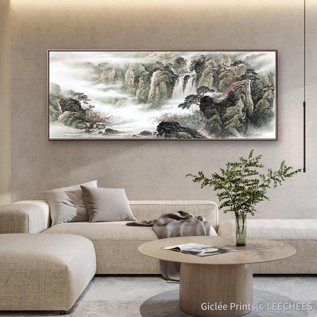 Chinese Ink Painting, Shuimo Shan Shui Painting, Mountain Landscape Art ...