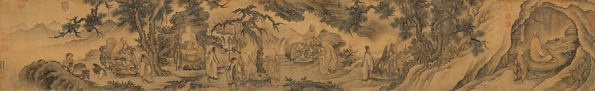 Dharma to Huineng: Six Generations of Patriarchs, Religious Painting ...