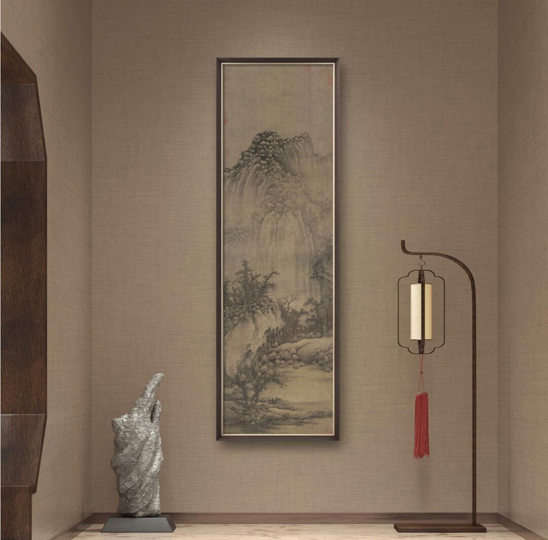 Stream Mountain Lanruo Temple, Ju Ran's Masterpiece, Chinese Antique ...