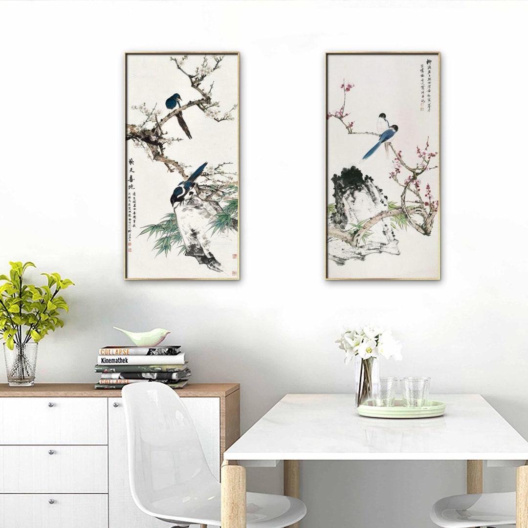 Overjoyed and Rejoice, Tian Shiguang, Chinese Bird and Flower Painting ...