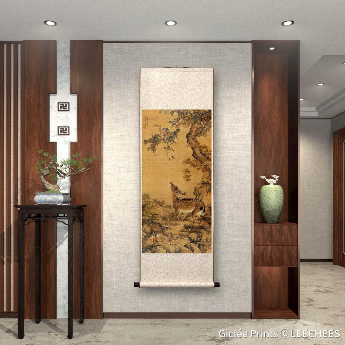 Chinese Court Taste Interior Wall Art Qing Dynasty Antique - Etsy