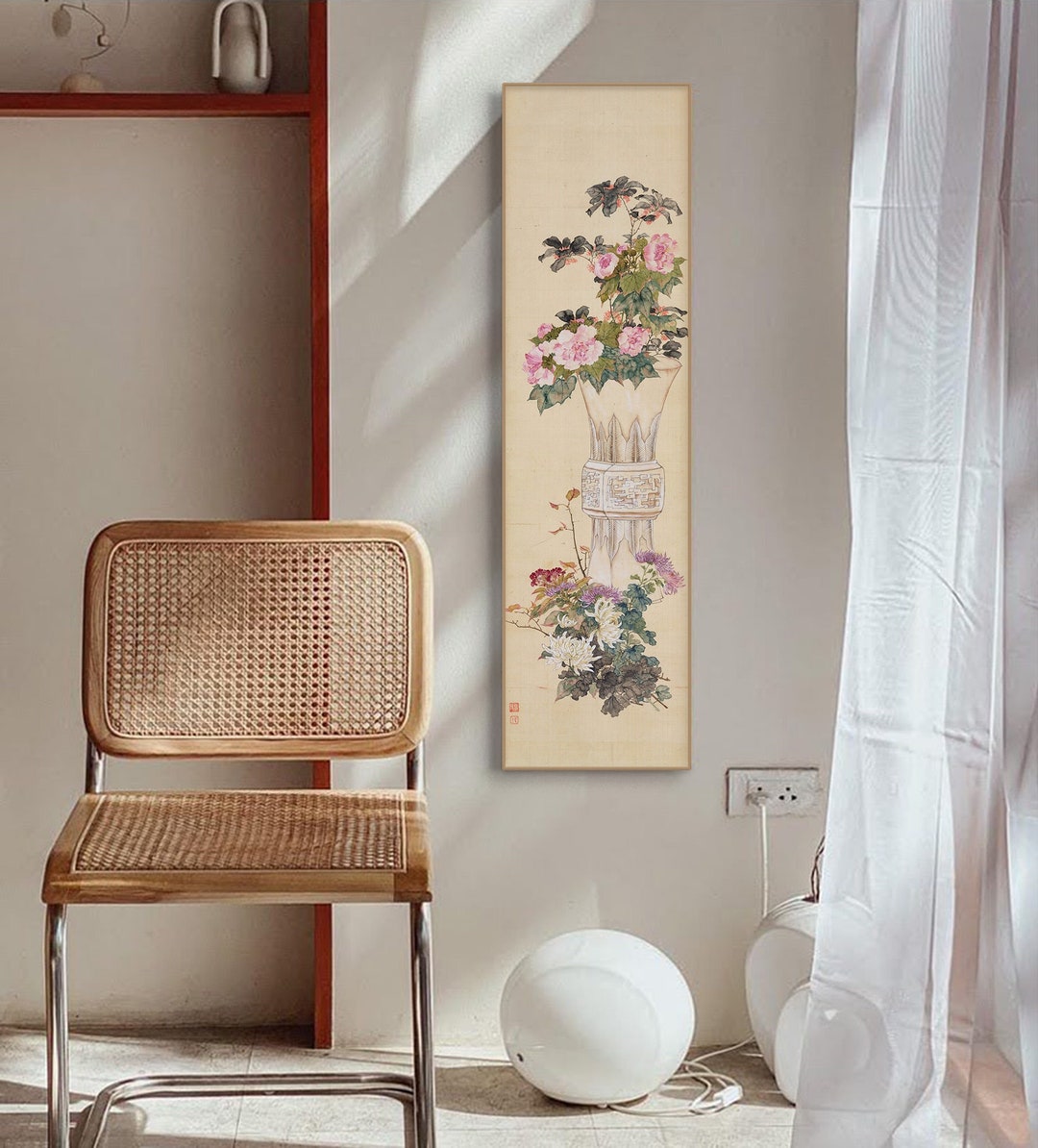 Chinese Traditional Boneless Flowers Art, Handcrafted Silk Hanging ...