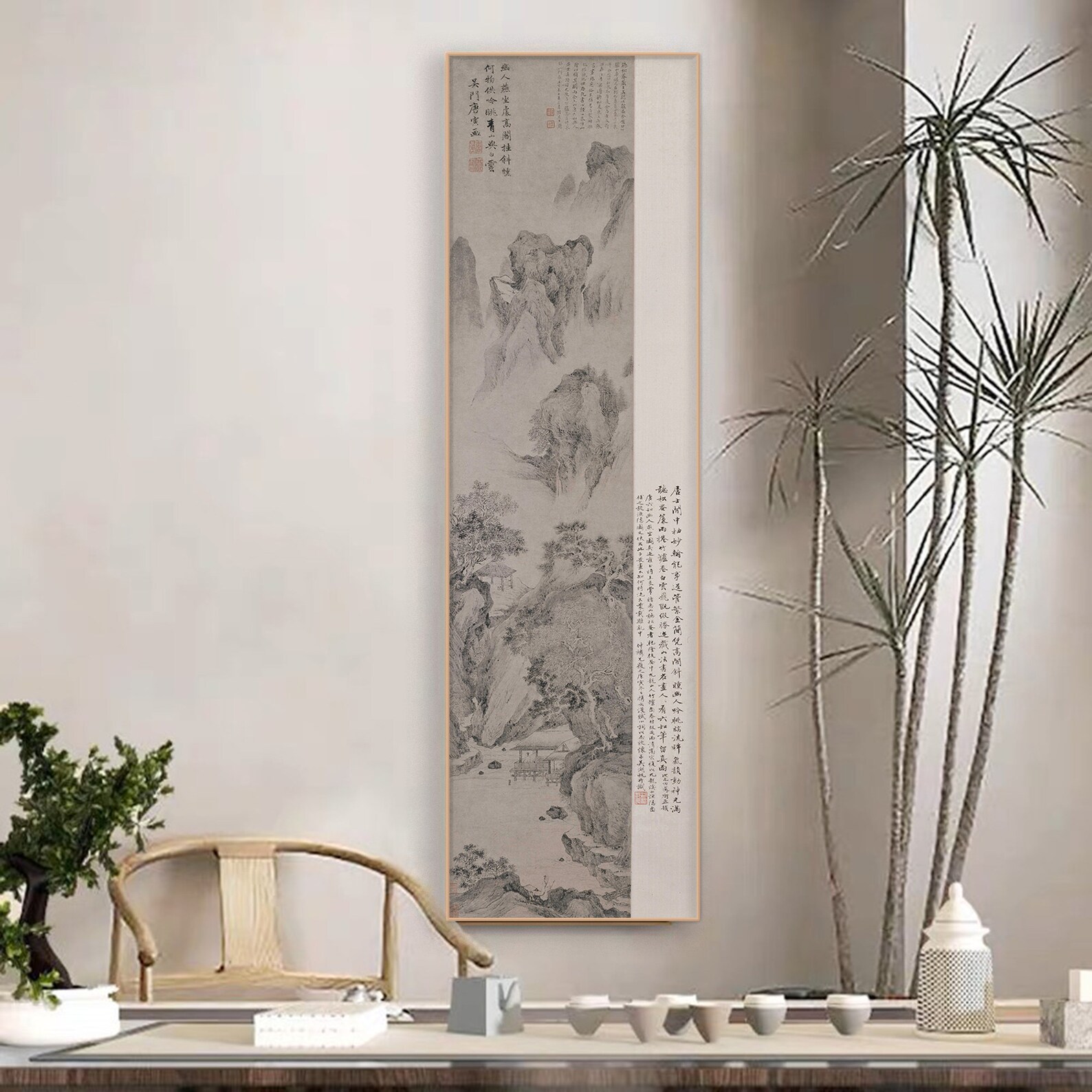Chinese Traditional Silk Hanging Scroll Wall Décor, Ancient Chinese ...