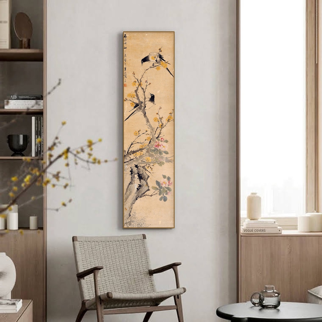Wintersweet, Chinese Magpie, Chinese Ancient Painting Replica, Antique ...