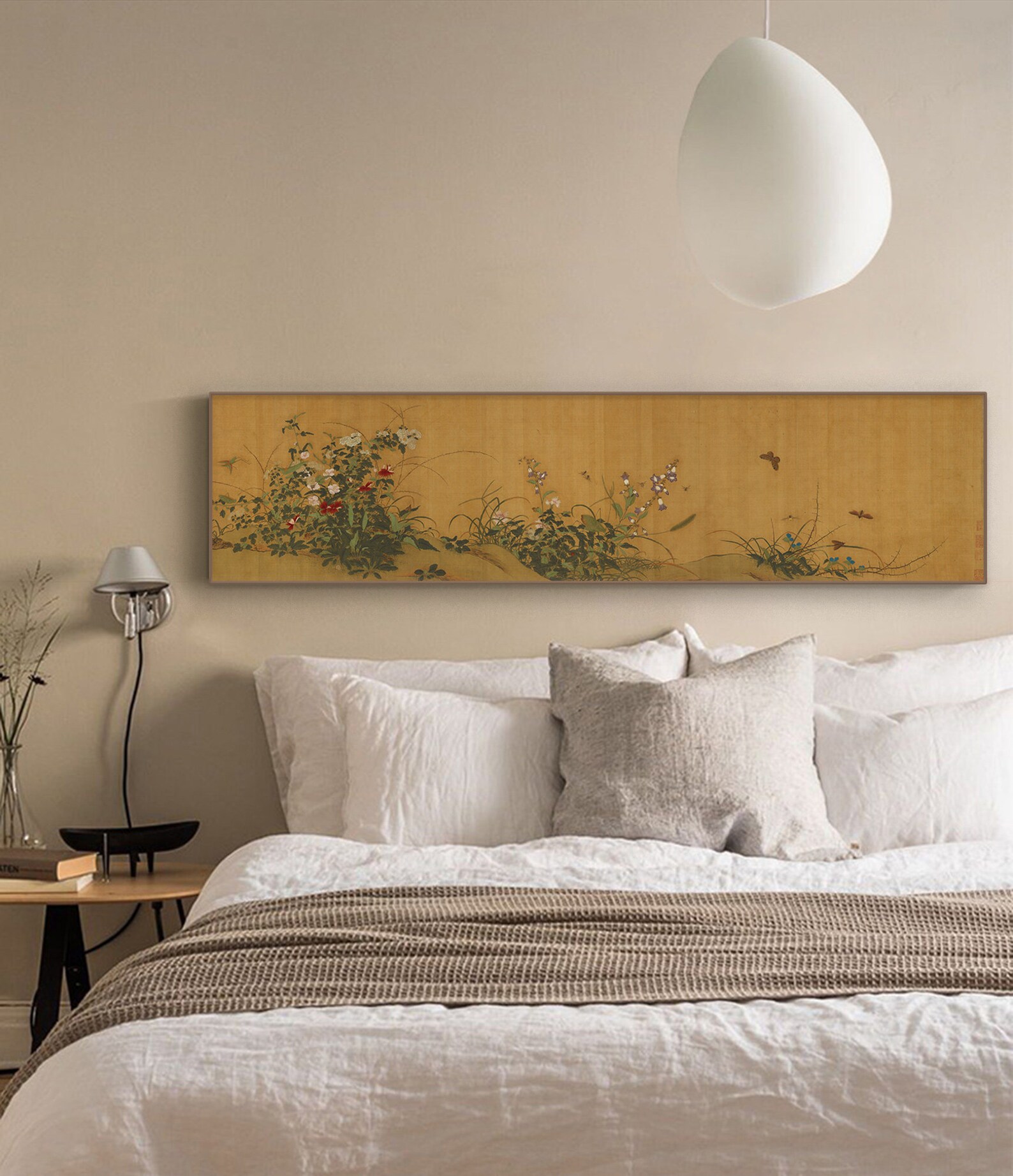 Long Scroll of Chinese Botanic Wall Art Art Print Five - Etsy