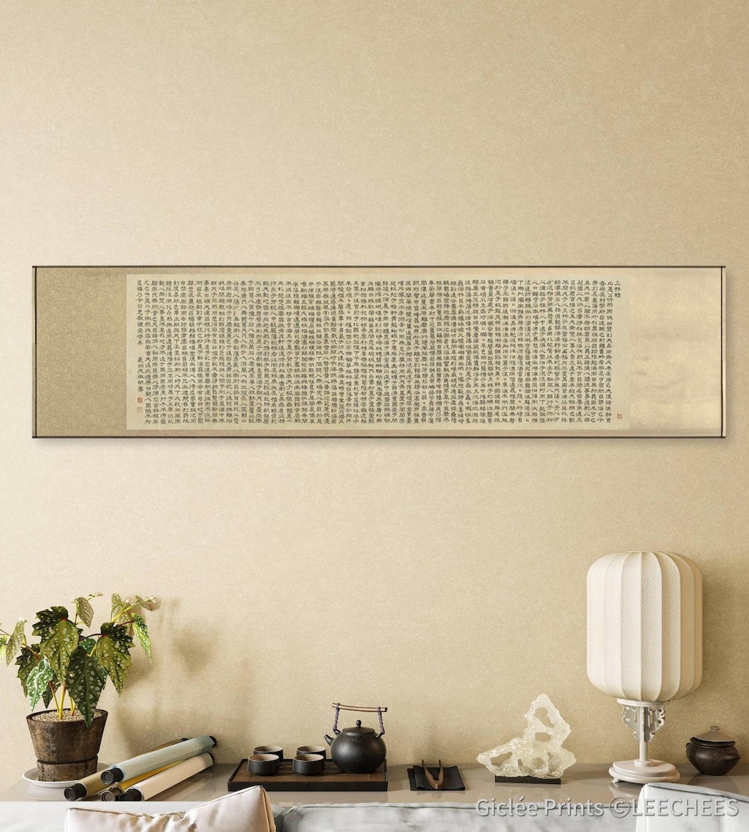 Ming Dynasty Antique Brush Calligraphy Art Replica, Chinese Clerical ...