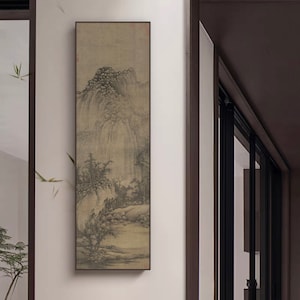 Stream Mountain Lanruo Temple, Ju Ran's Masterpiece, Chinese Antique ...