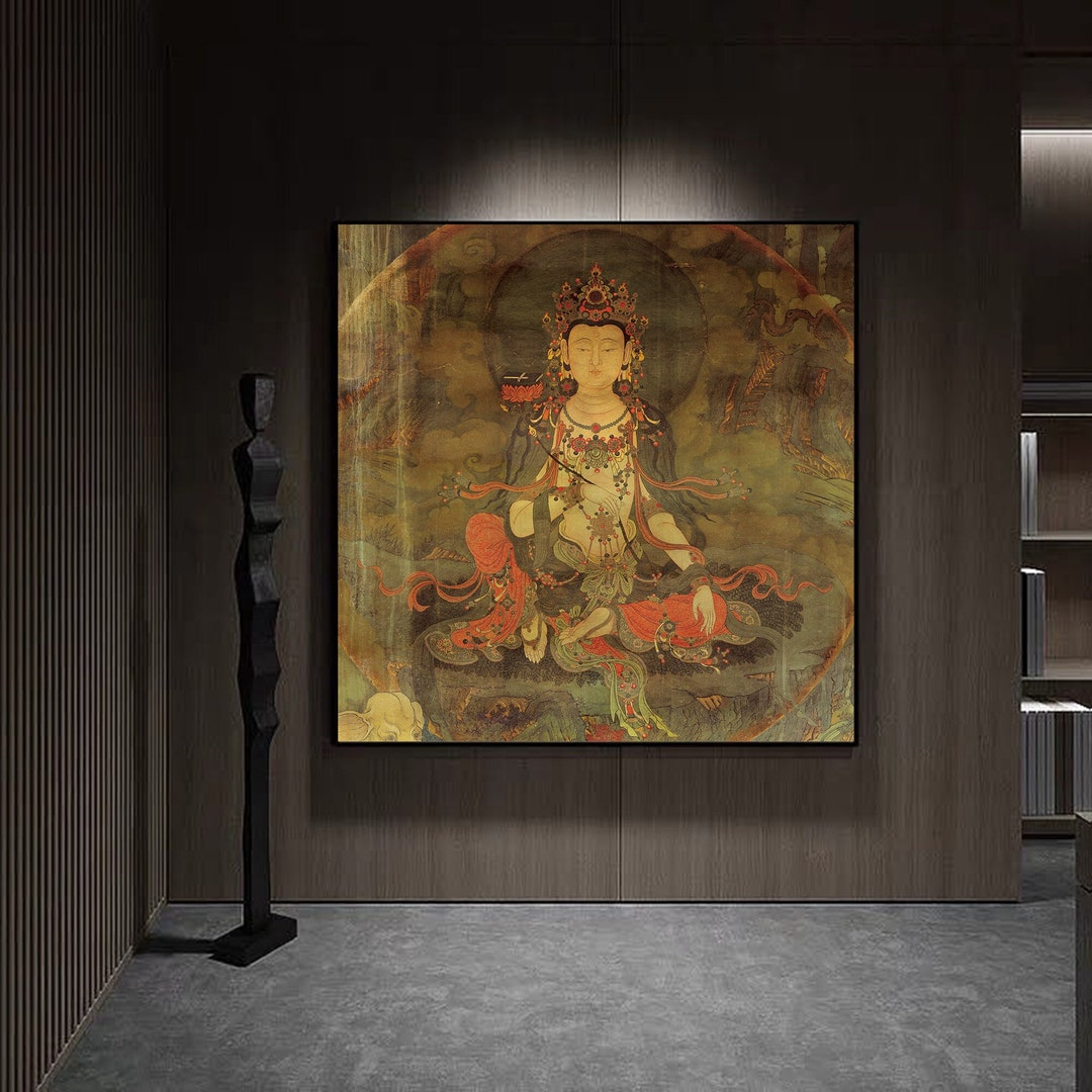Bodhisattva Wall Art, Murals of Fahai Temple, Meticulous ...