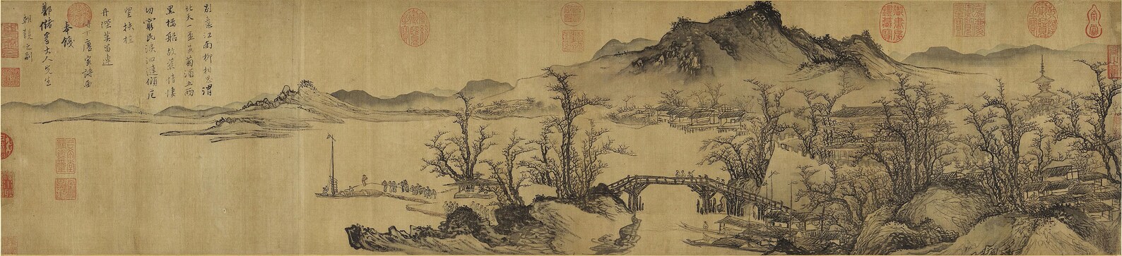 Tang Yin's Farewell at Jin Chang, Ancient Chinese Painting Replica ...