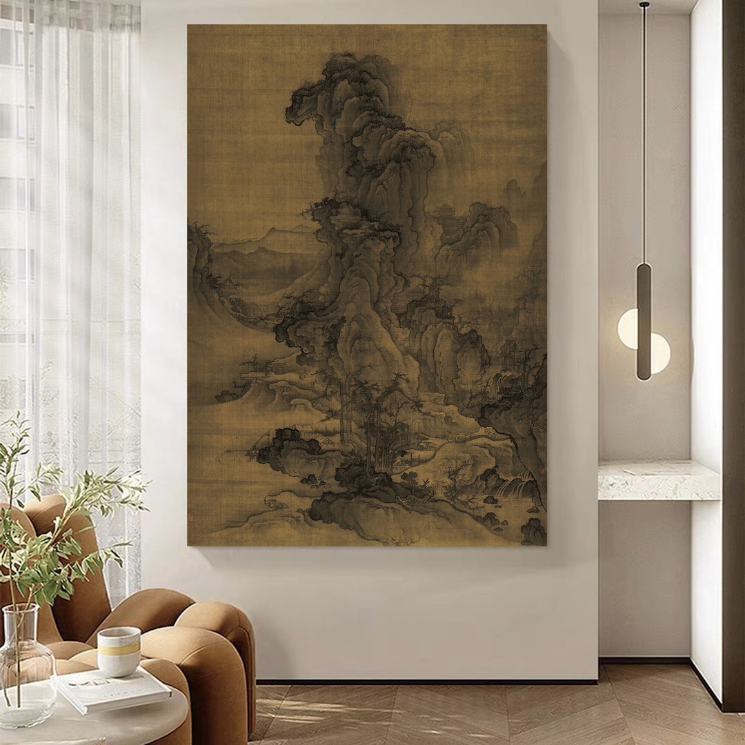 Travelling in Autumn Mountains/ Northern Song Dynasty /guo Xi, Large ...