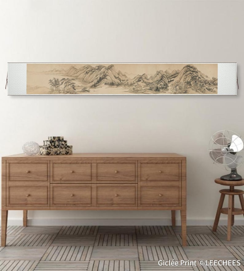 Dwelling in the Fuchun Mountains, Wang Hui, Antique Shan Shui Painting ...
