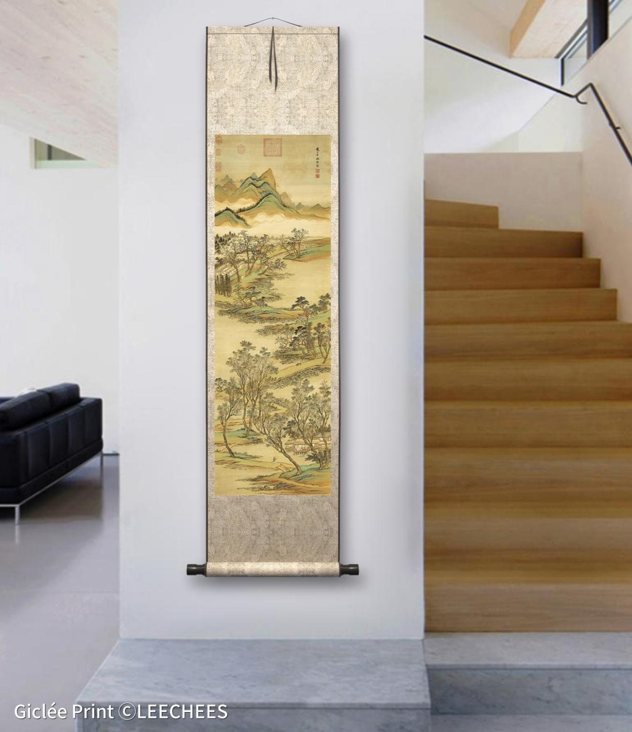 Water Village by Wang Hui, 王翚, Chinese Ancient Landscape Painting ...