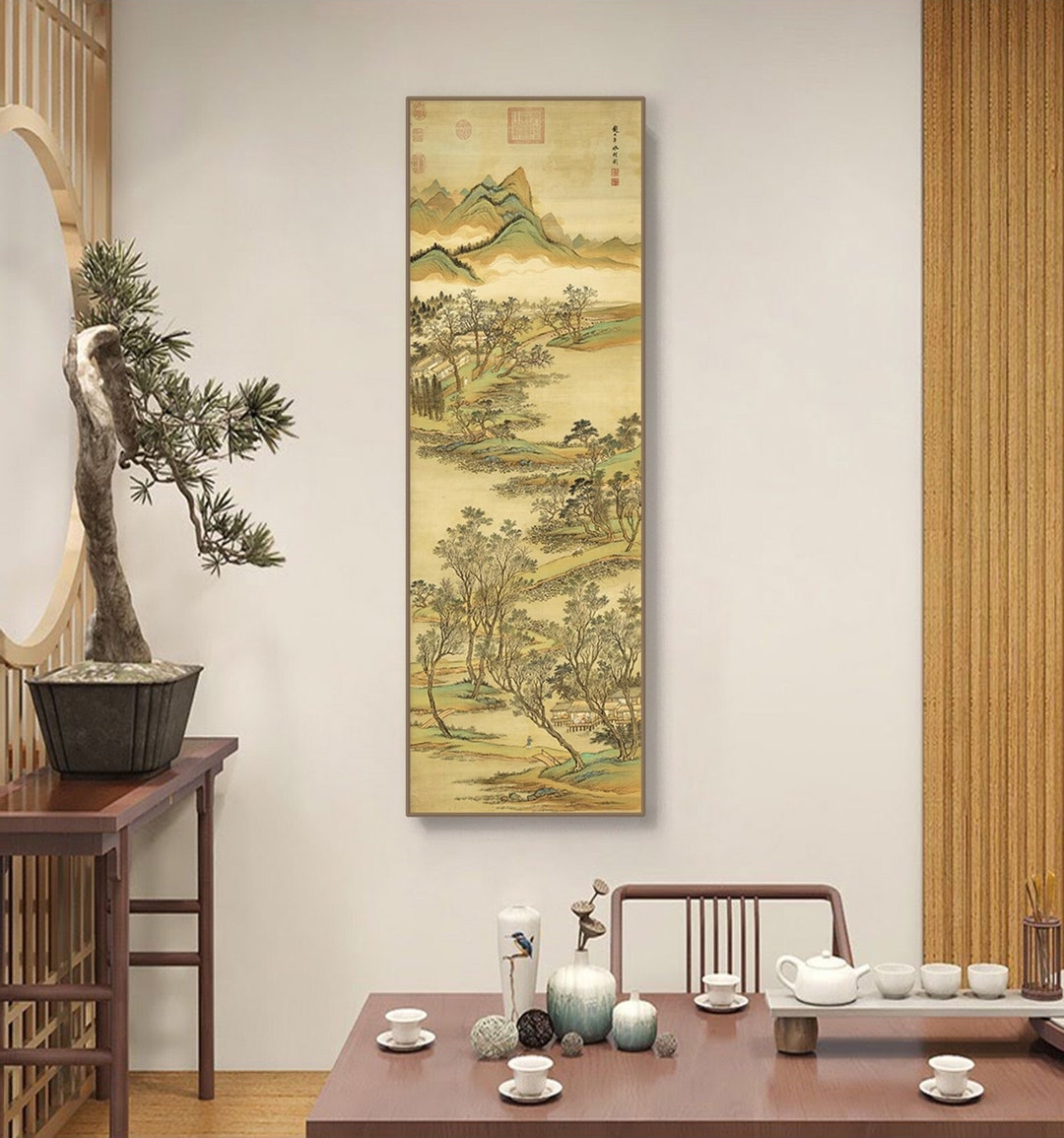 Water Village by Wang Hui, 王翚, Chinese Ancient Landscape Painting ...