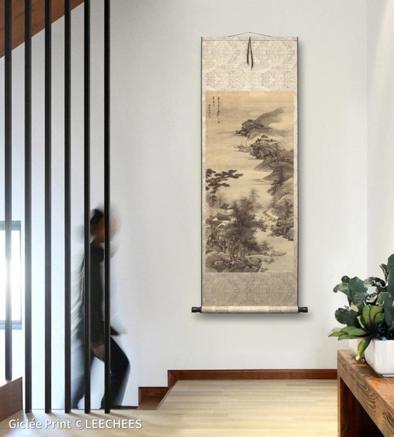 Visiting Friends at the River Pavilion, Minimal Shuimo Shan Shui ...