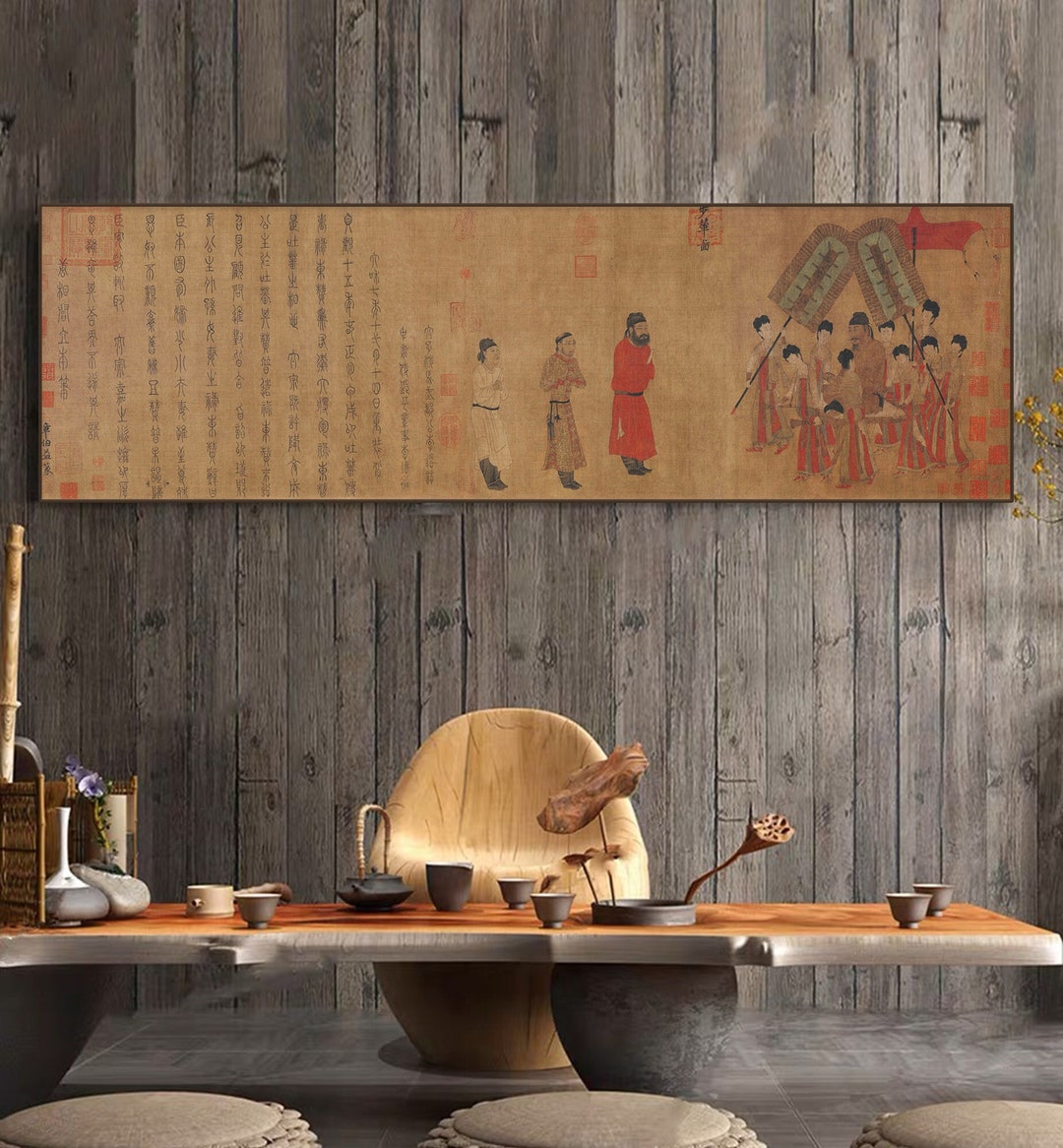 Emperor Taizong Receiving the Tibetan Envoy, by Yan Liben, One of “ten ...
