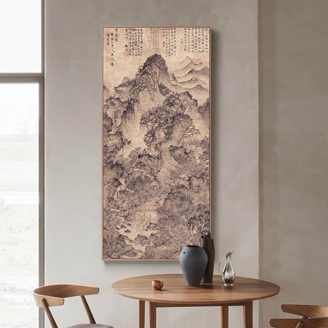Tea Making, Chinese Literati Painting, Ancient Landscape Art, Giclee ...